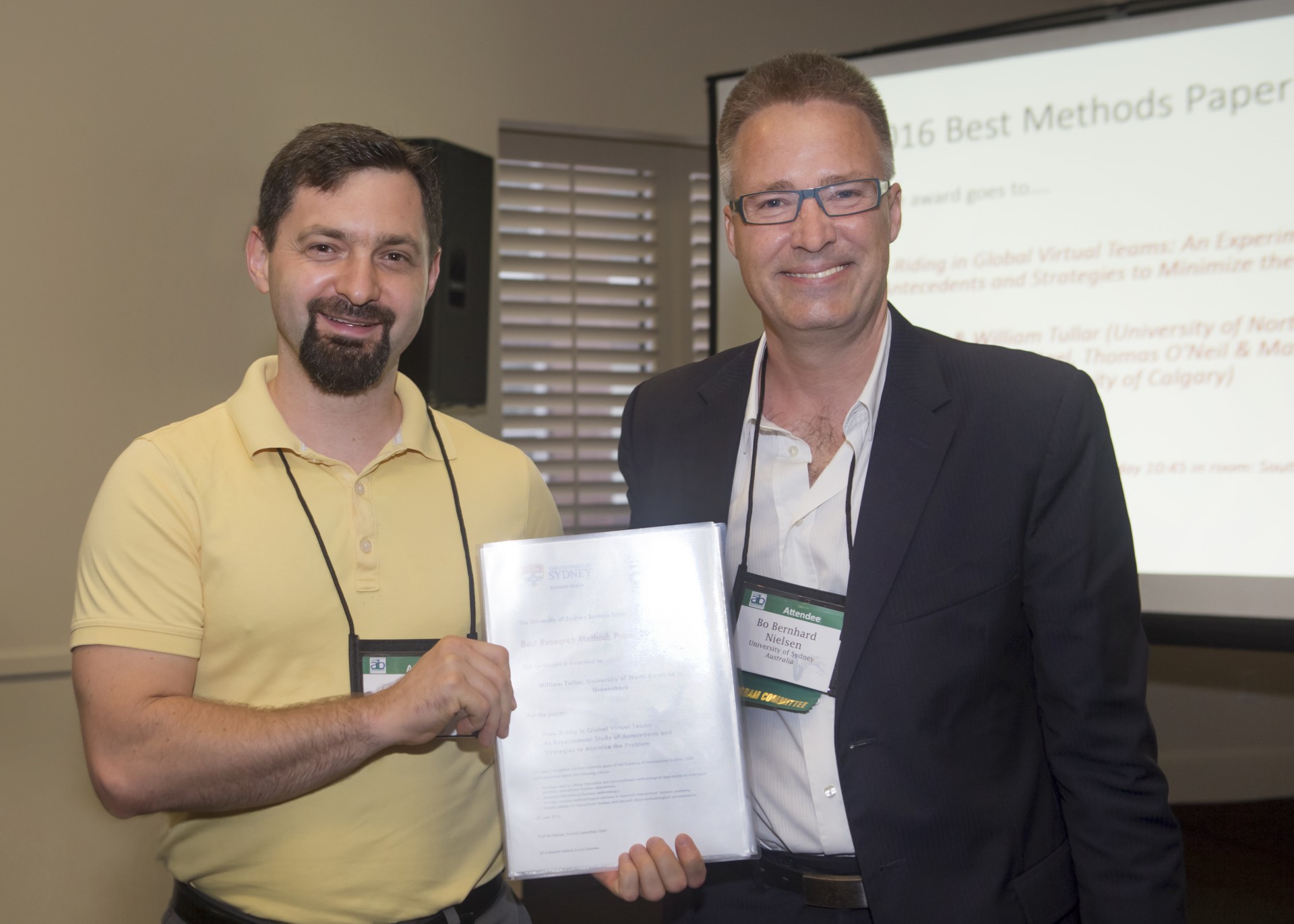 Best Paper Award | RM-SIG AIB